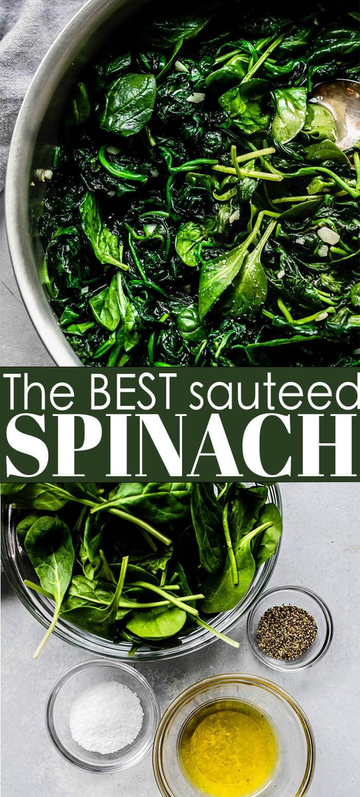 Easy Sauteed Spinach with Garlic (Quick Recipe!)