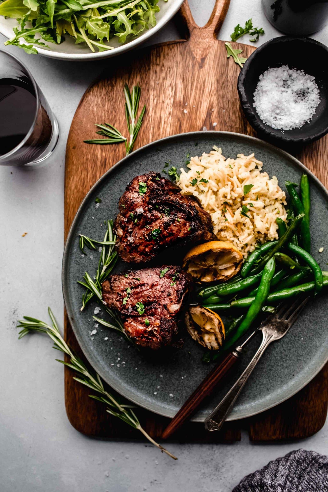 Marinated Lamb Chops with Rosemary and Garlic