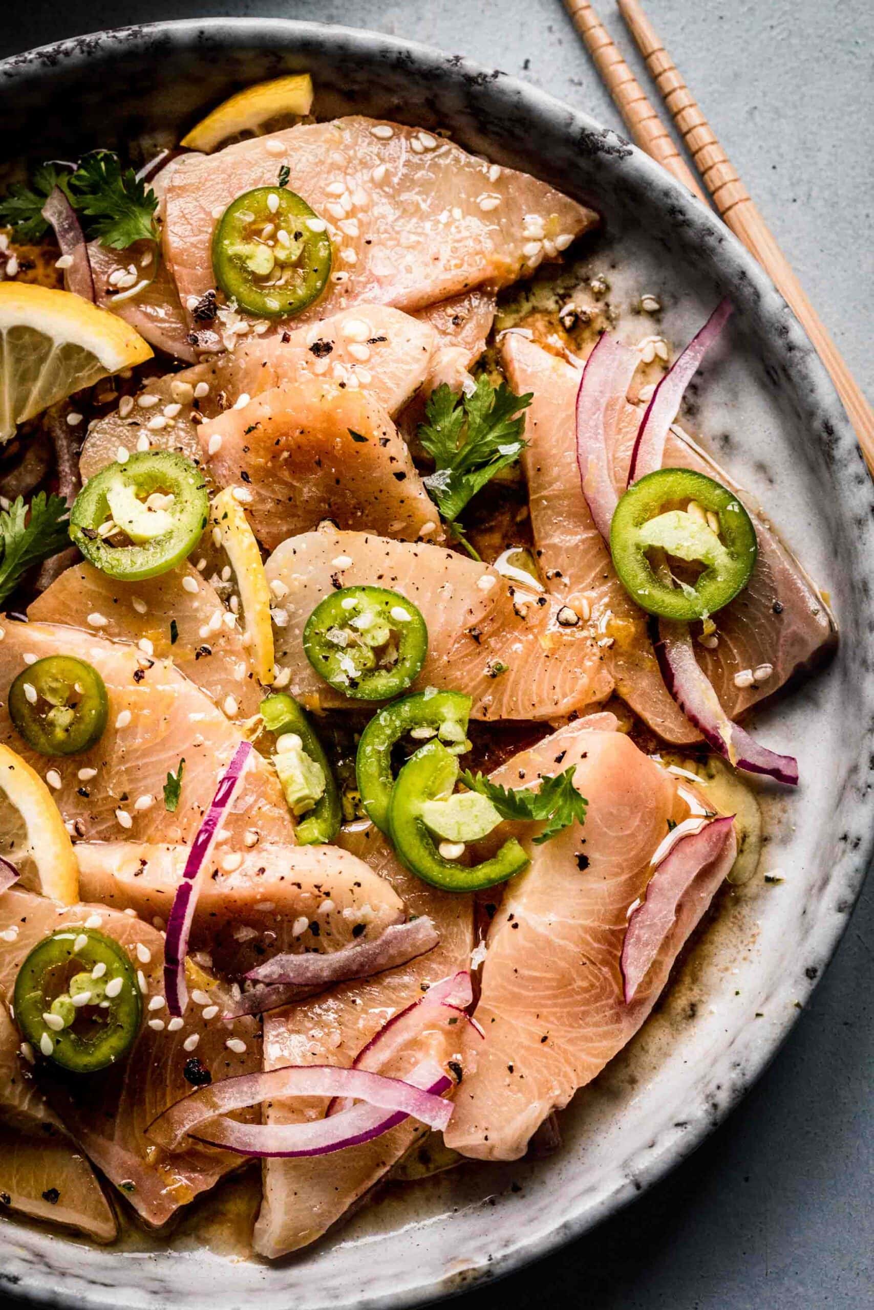 Hamachi Crudo - Platings + Pairings