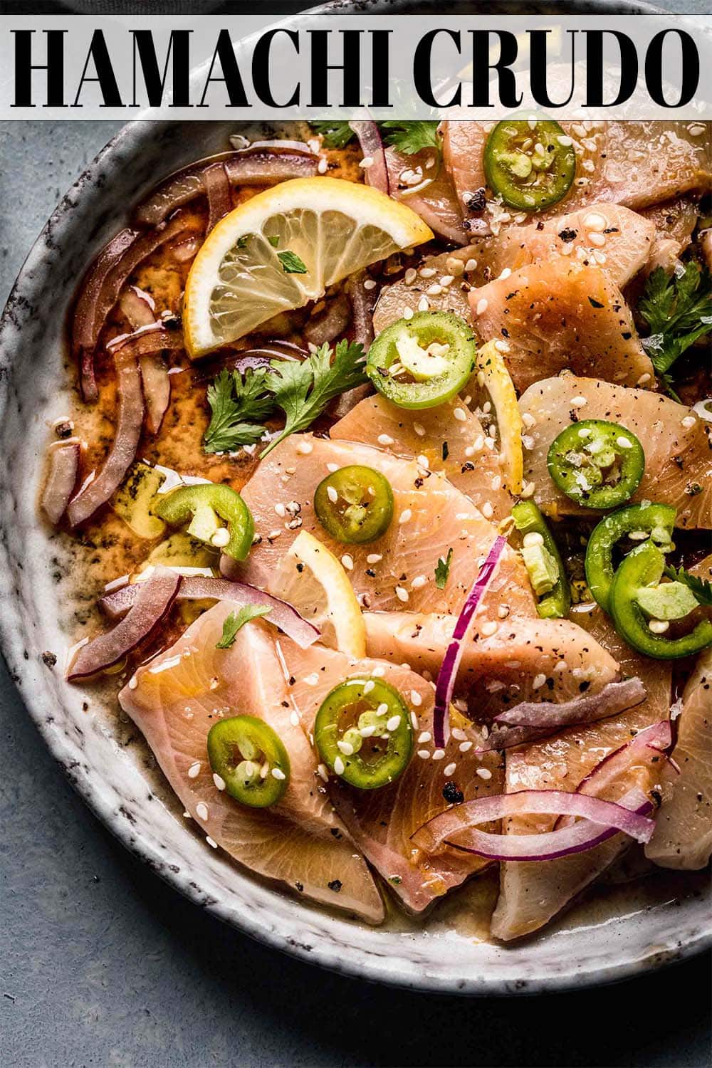 Hamachi Crudo - Platings + Pairings