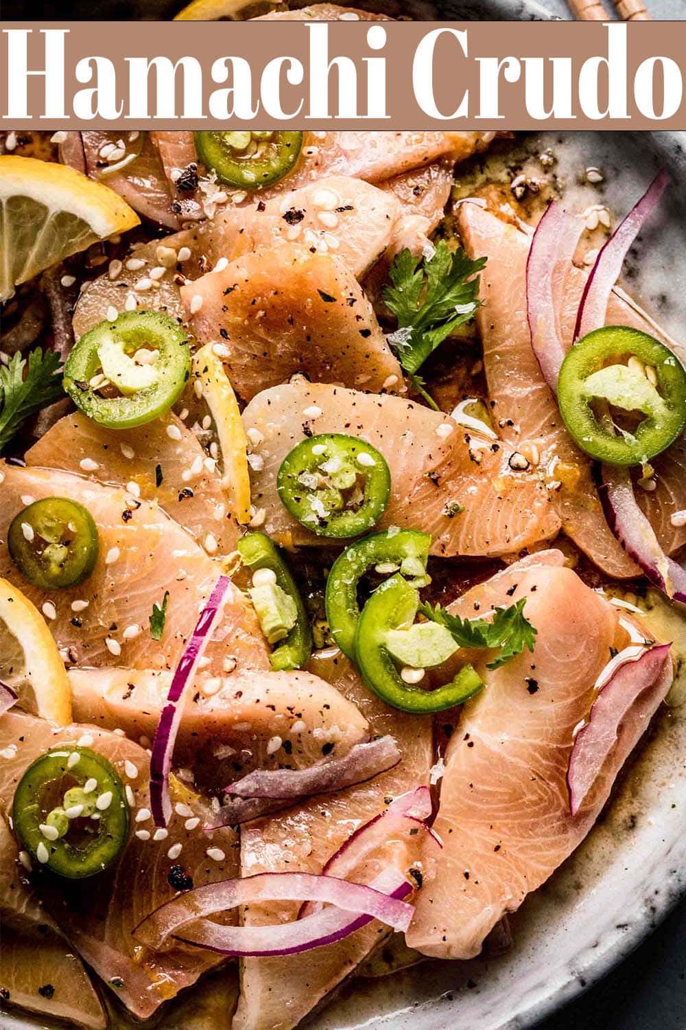 Hamachi Crudo Recipe - Platings + Pairings