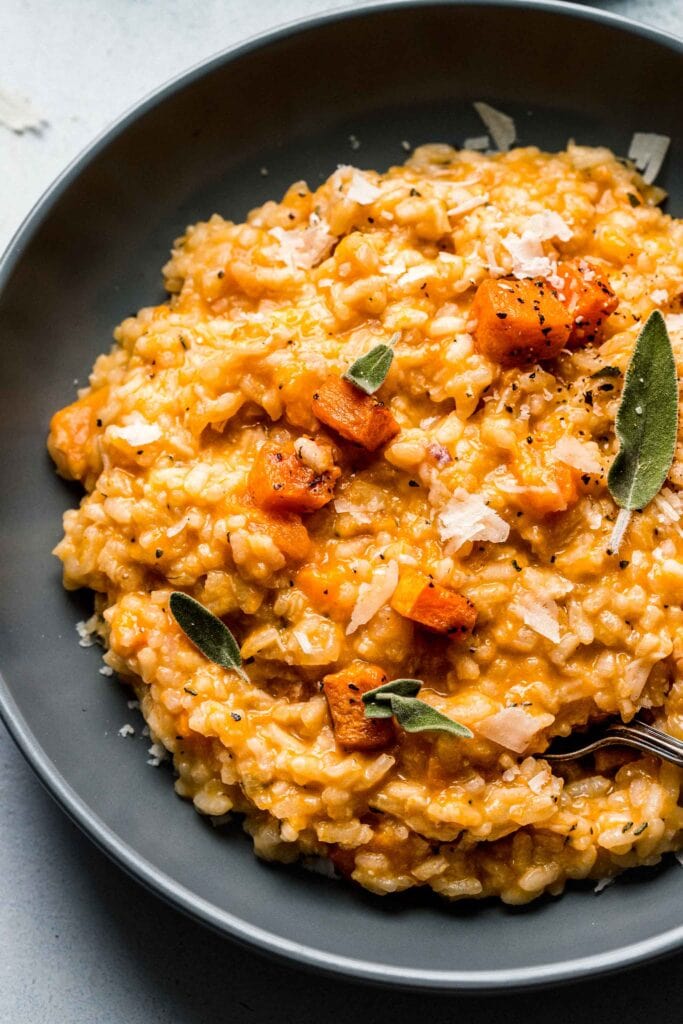 The BEST Roasted Butternut Squash Risotto Recipe