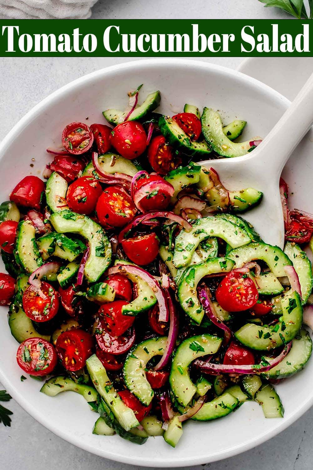 Tomato Cucumber Salad - Platings + Pairings