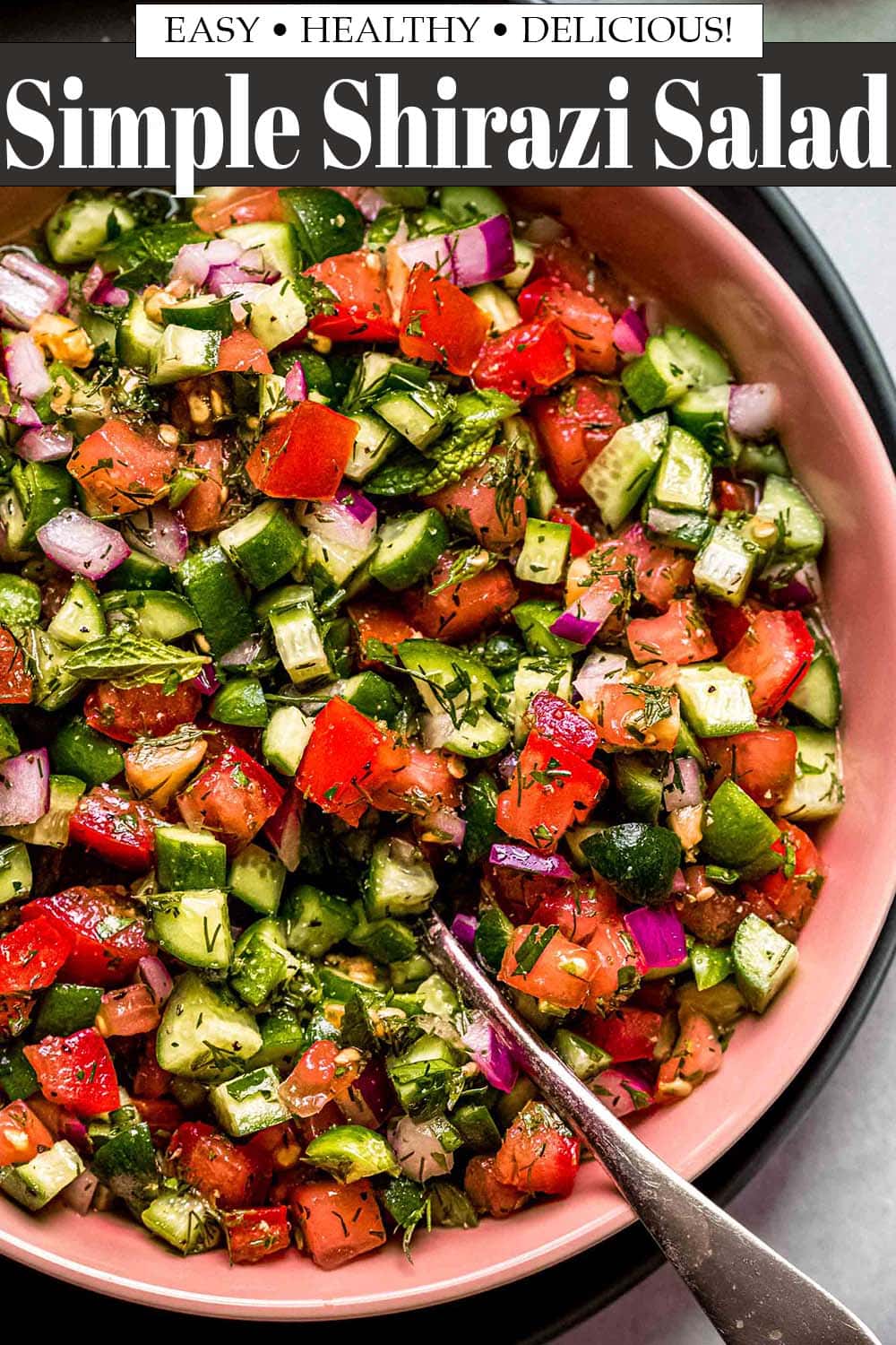 Simple Shirazi Salad Recipe