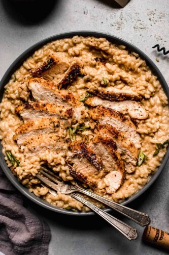 Creamy Chicken Risotto Recipe (Simple & Easy!!!)