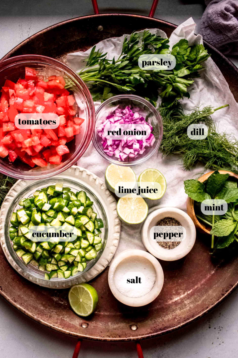 Simple Shirazi Salad Recipe