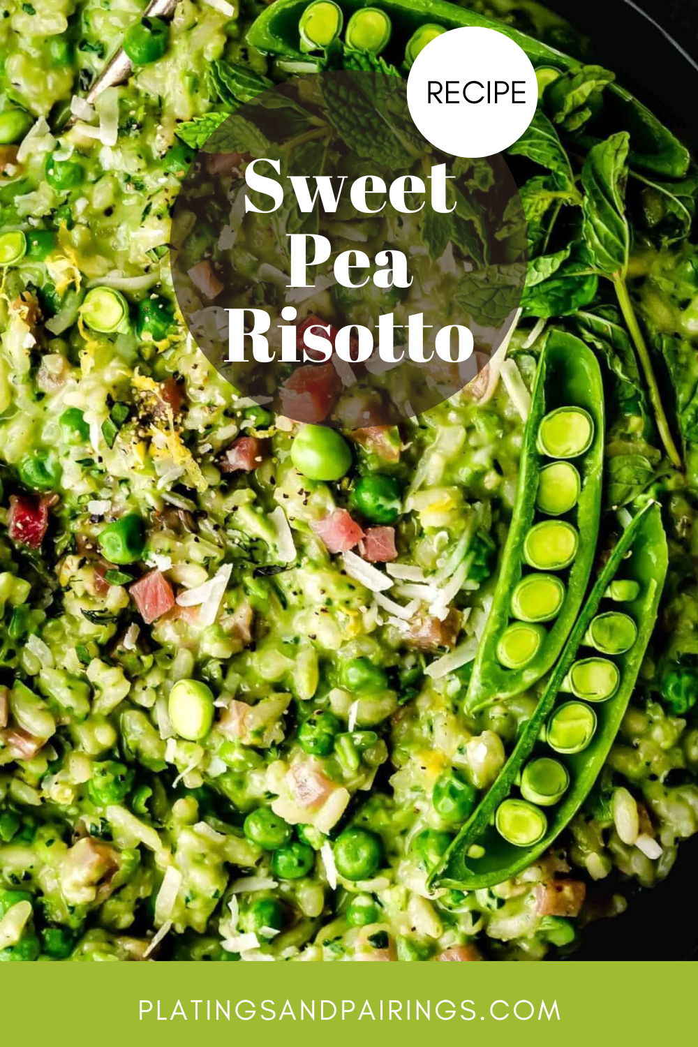 Sweet Pea Risotto with Lemon & Prosciutto