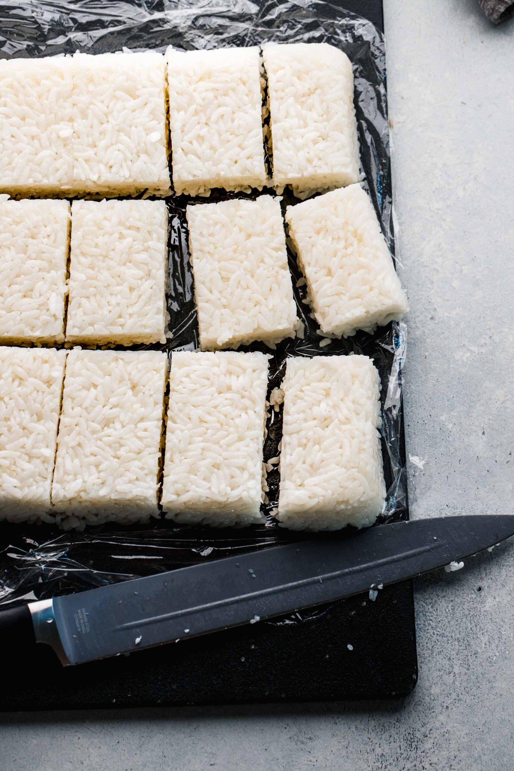 Crispy Rice Sushi Bites Recipe (Salmon Sushi Bites) - Platings + Pairings