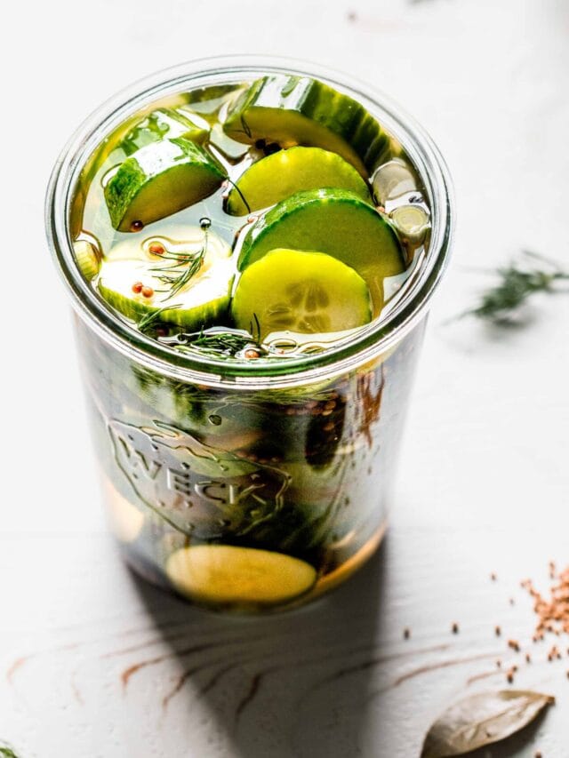 EASY Refrigerator Pickles Recipe - Platings + Pairings
