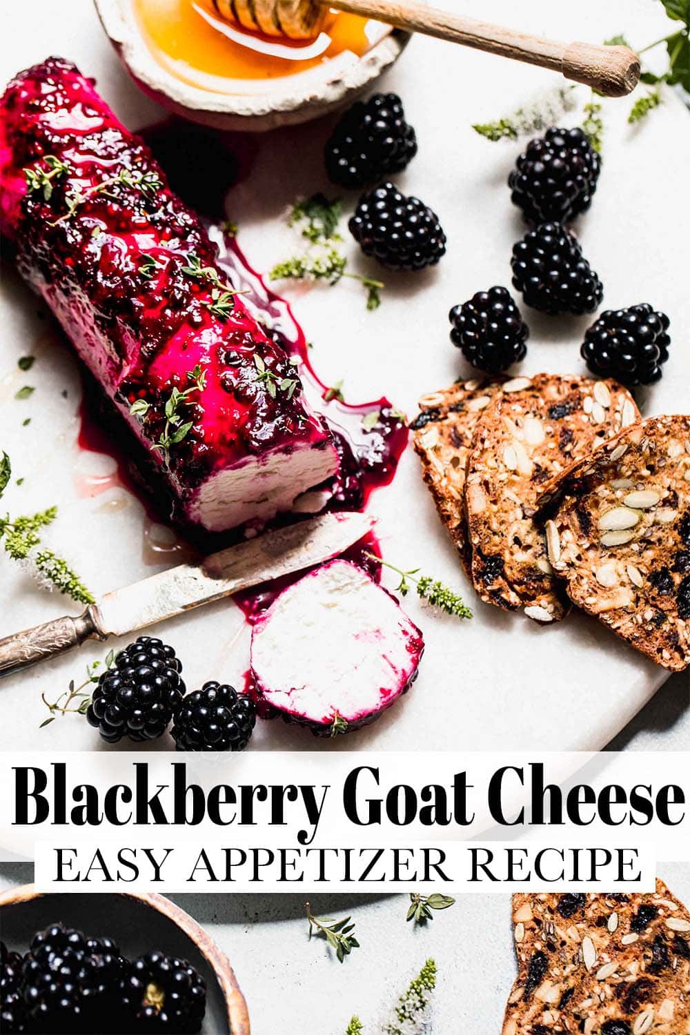 Blackberry Goat Cheese (Easy 5-Ingredient Appetizer)