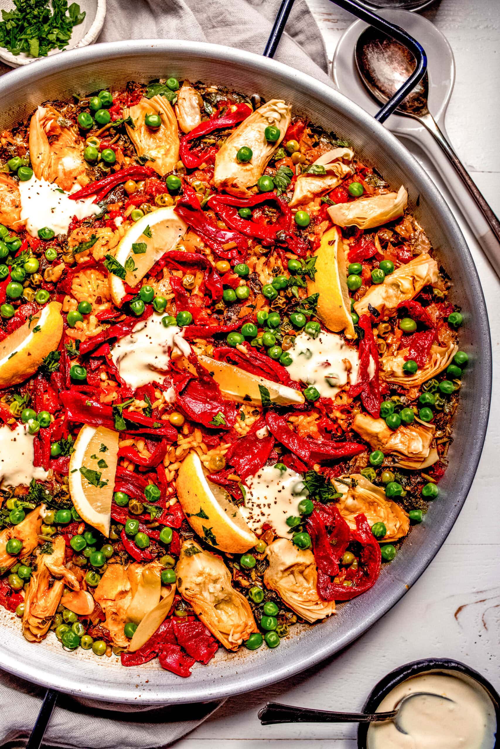 Vegetarian Paella with Artichokes