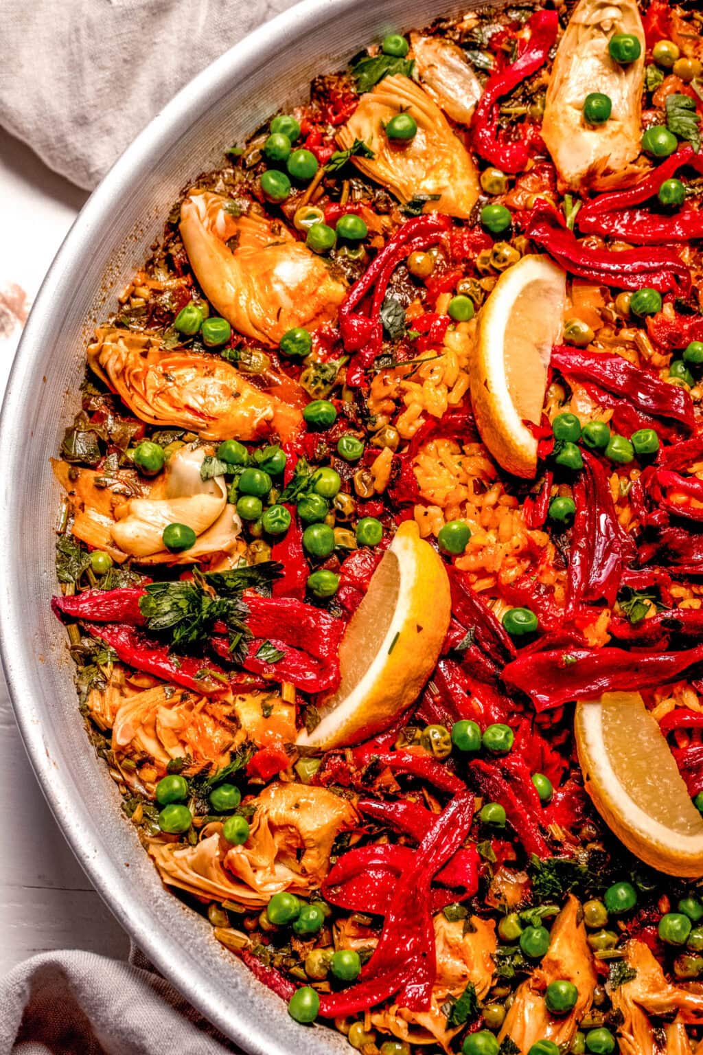 Vegetarian Paella with Artichokes