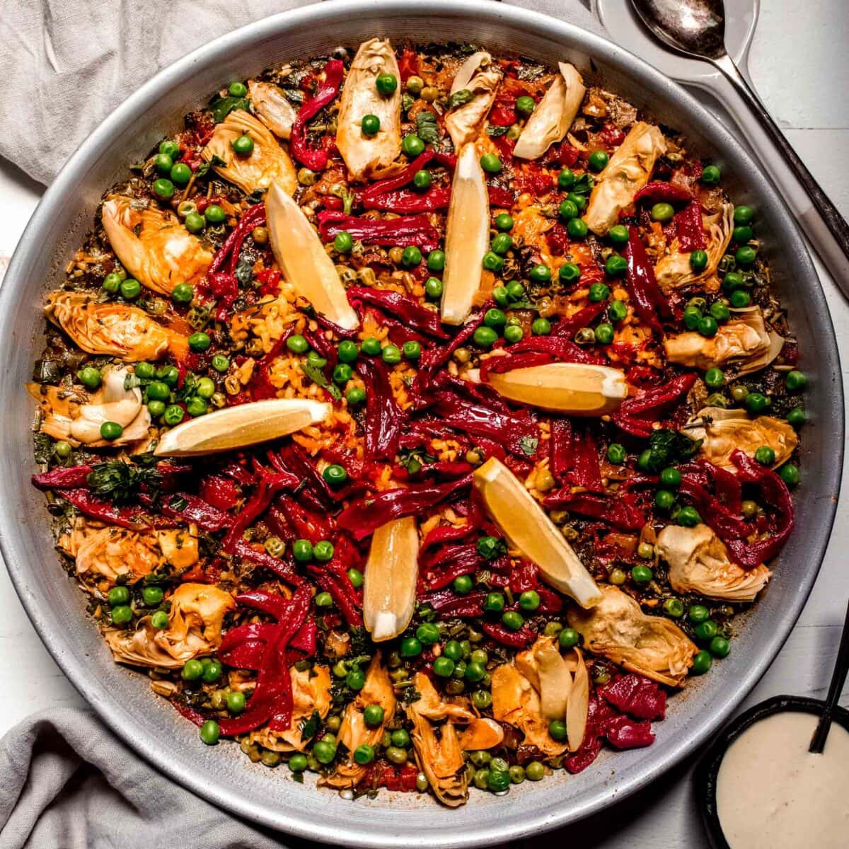 Vegetarian Paella with Artichokes (EASY Recipe)