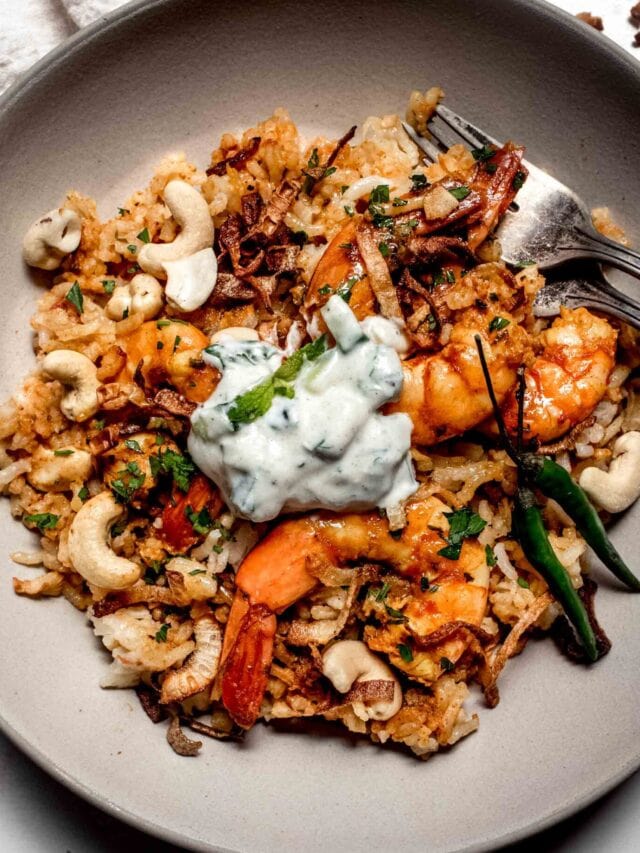 How to Make Shrimp Biryani - Platings + Pairings