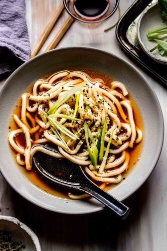 Udon Noodle Soup (Easy 5-Minute Recipe) - Platings + Pairings