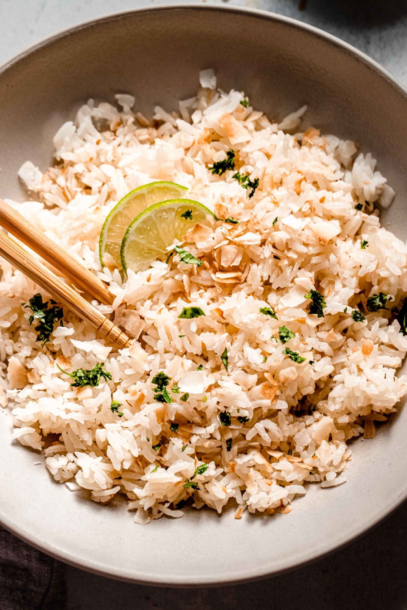 The BEST Coconut Lime Rice Recipe - Platings + Pairings