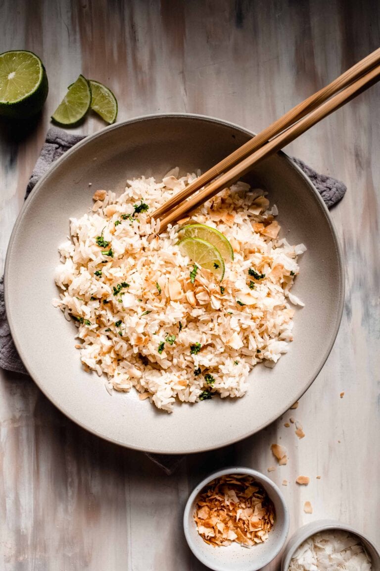 Coconut Lime Rice (Easy & Fragrant Recipe)