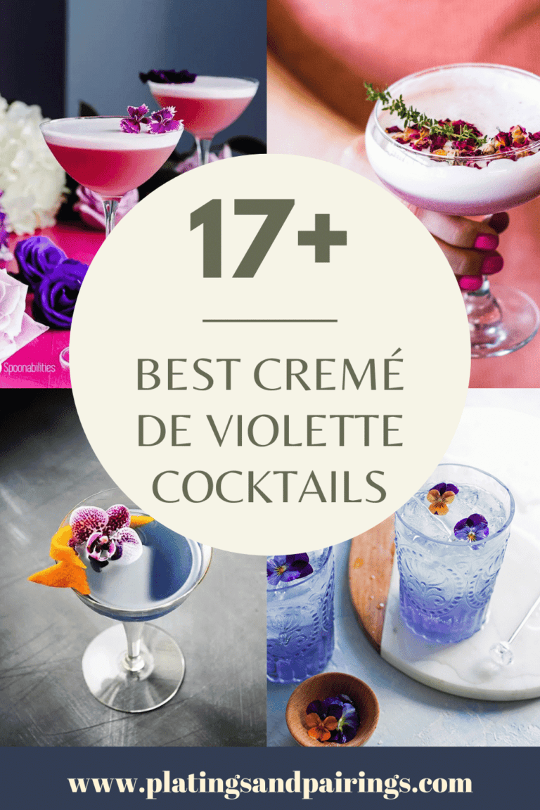17+ Best Creme de Violette Cocktails - Platings + Pairings
