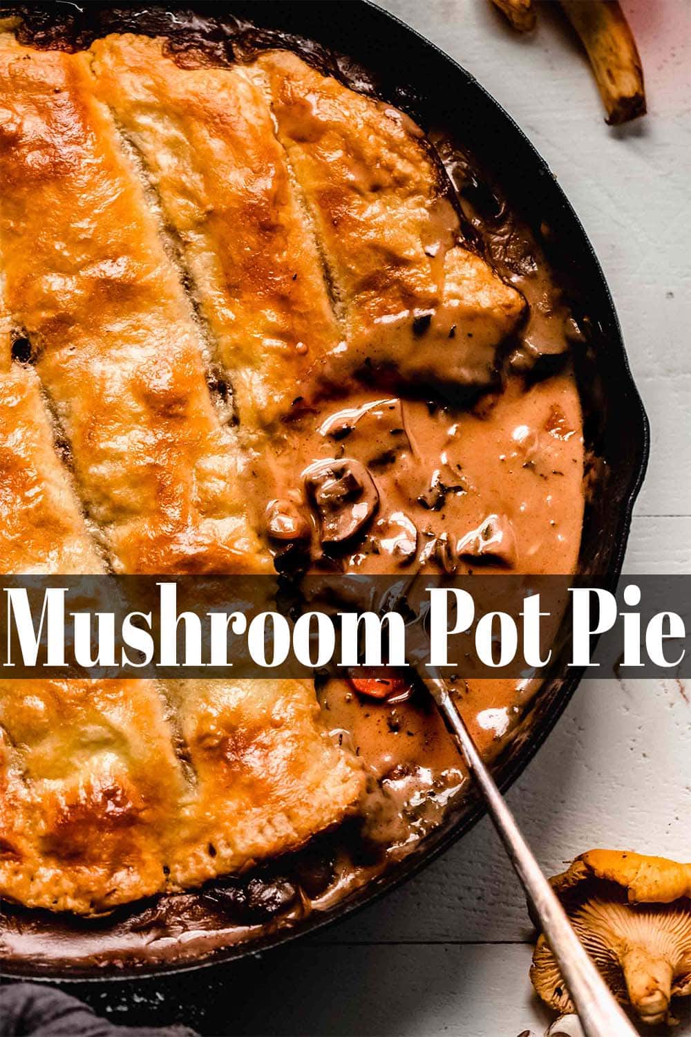 Creamy Mushroom Pot Pie (Easy Vegetarian Recipe)