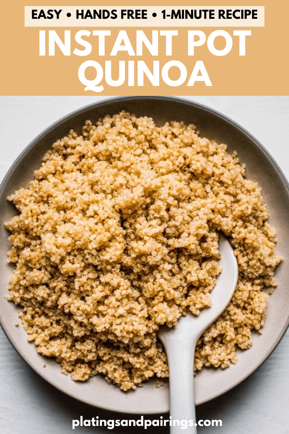 1-Minute Instant Pot Quinoa (Perfectly Fluffy!!)