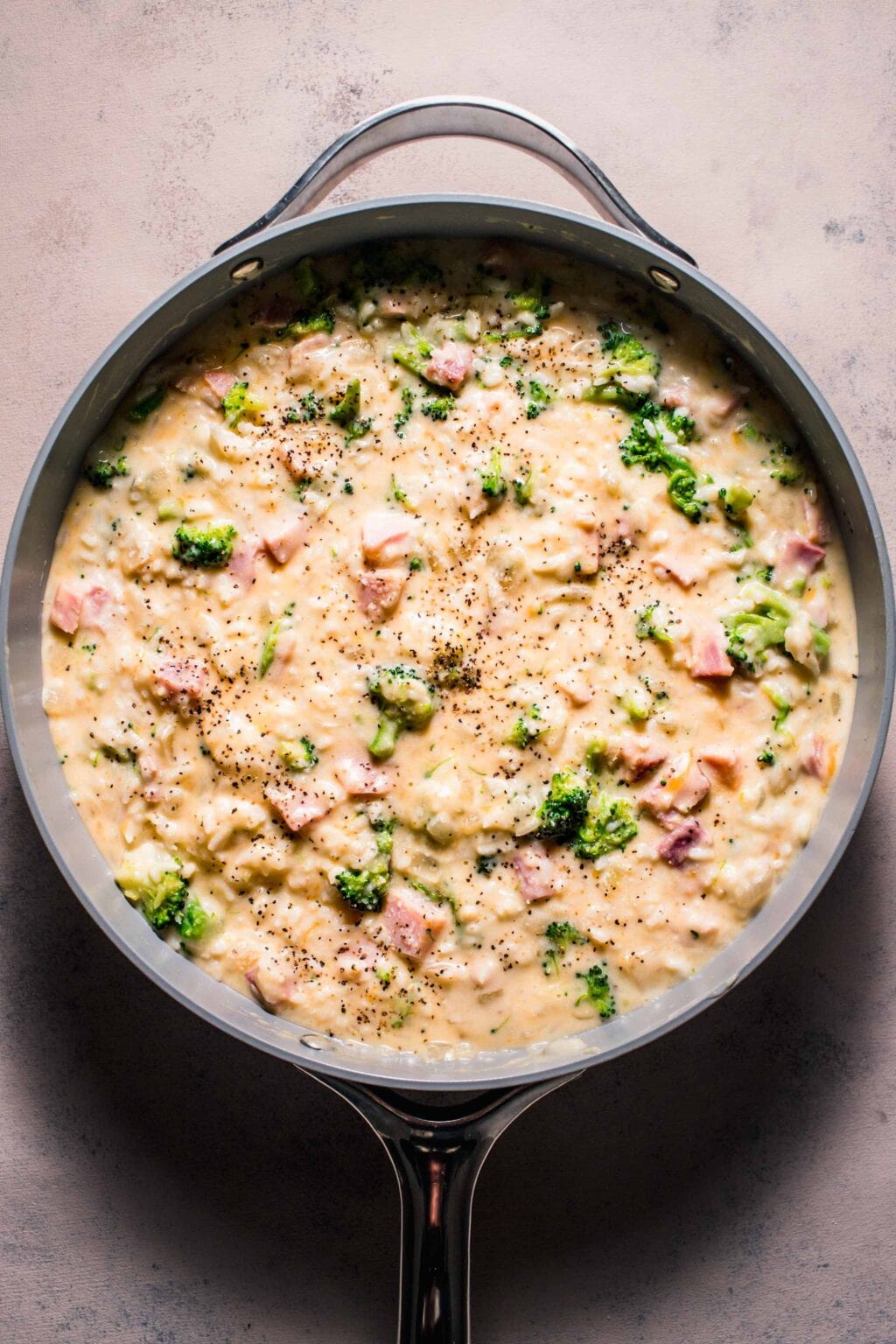 EASY Leftover Ham Casserole with Rice, Broccoli & Cheese