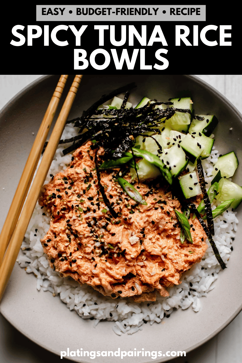 Spicy Tuna Rice Bowl (Easy 5-Minute Recipe)
