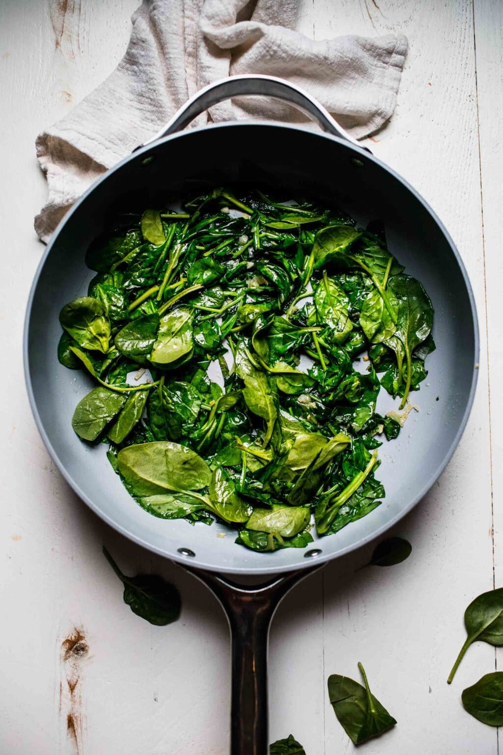 Spinach Scrambled Eggs