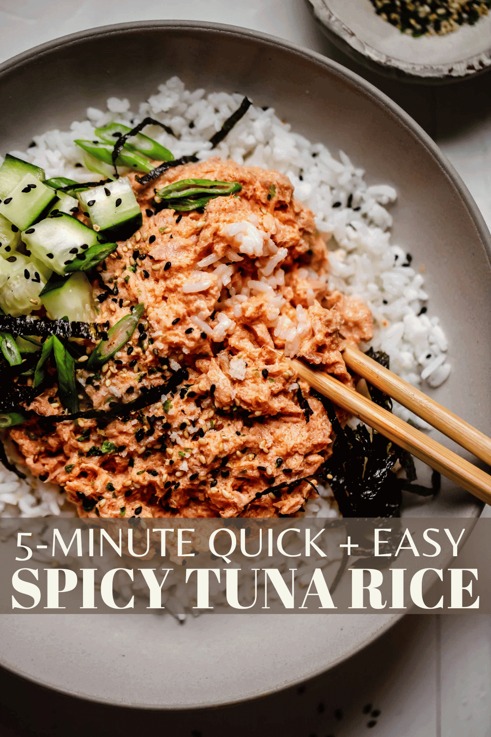 Hawaiian Spicy Tuna Rice Bowl (5-Minute Recipe!)