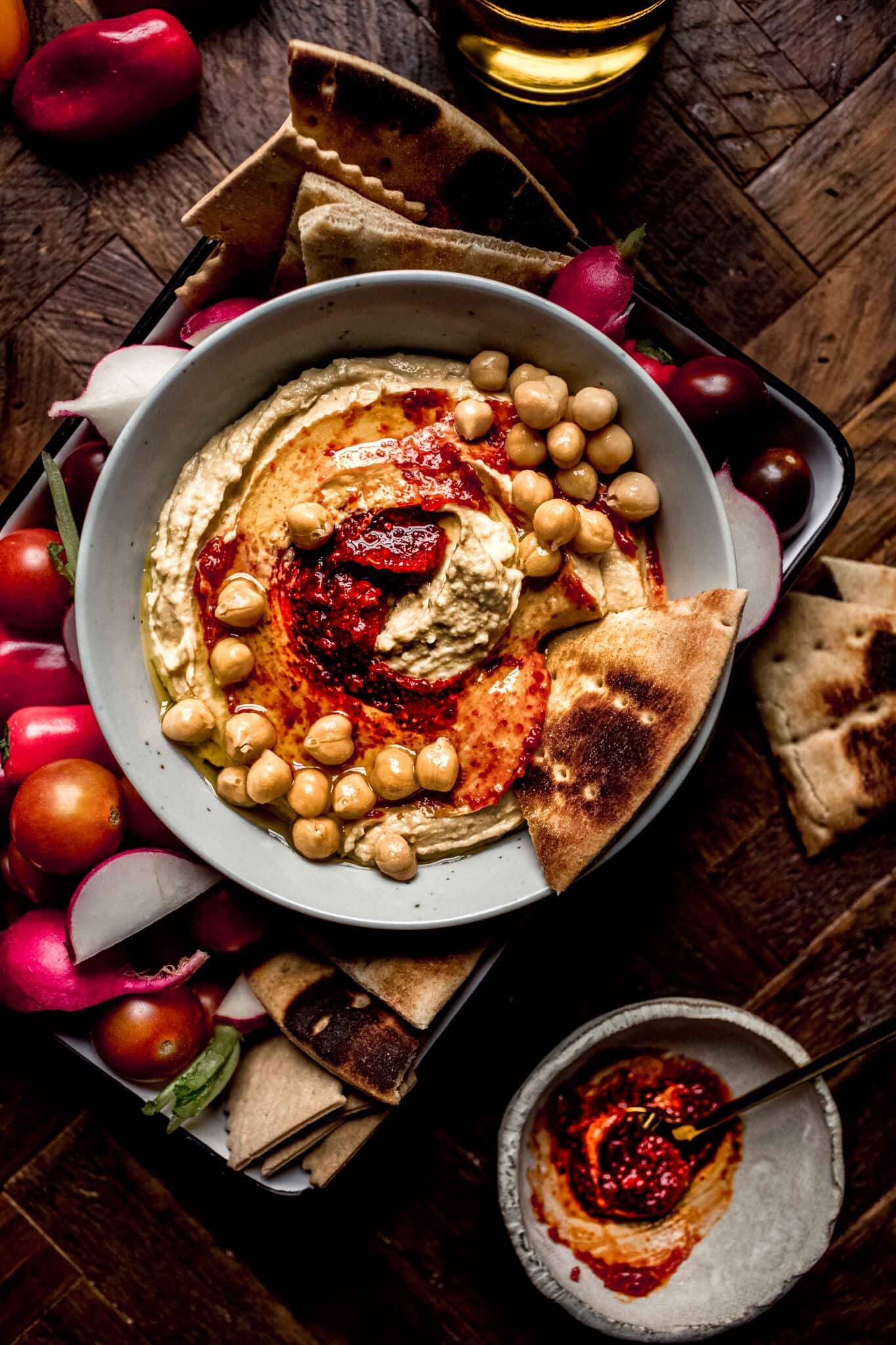 Easy Harissa Hummus