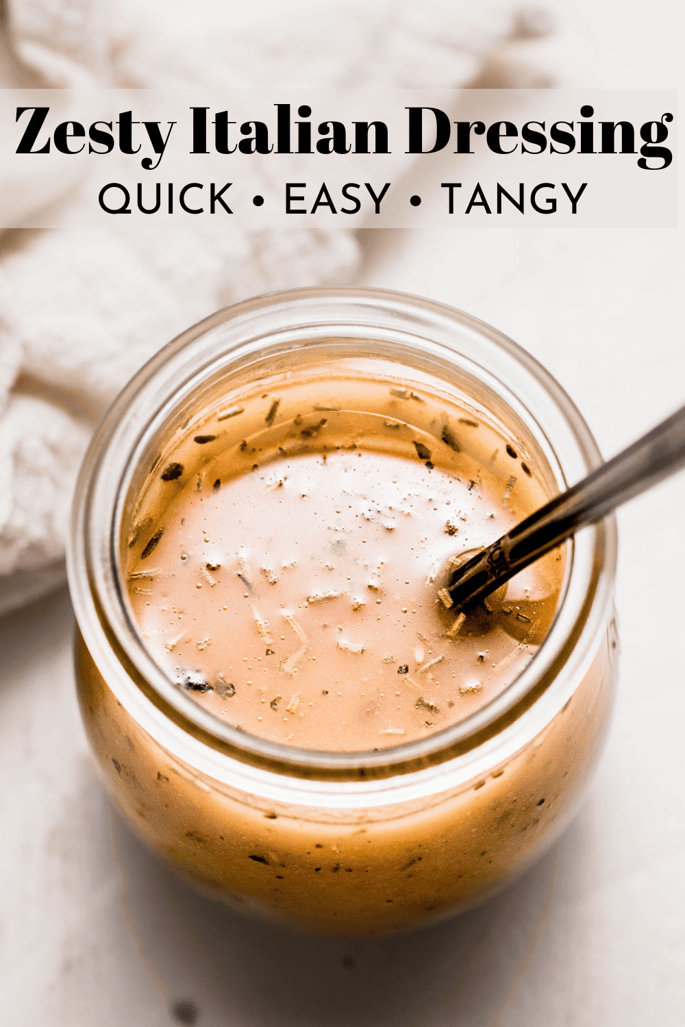 Homemade Zesty Italian Dressing Recipe