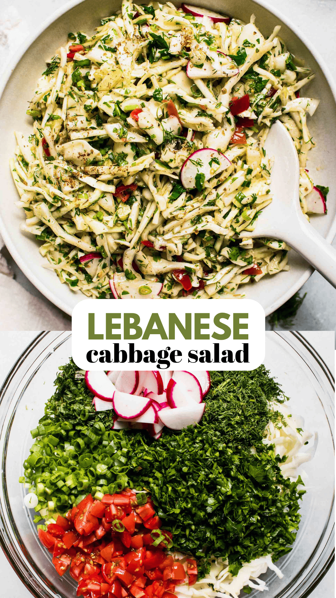 Easy Lebanese Cabbage Salad (Salatet Malfouf)
