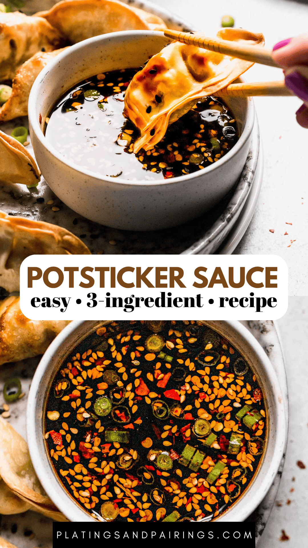 Easy Potsticker Sauce Recipe (3-Ingredients!!!)