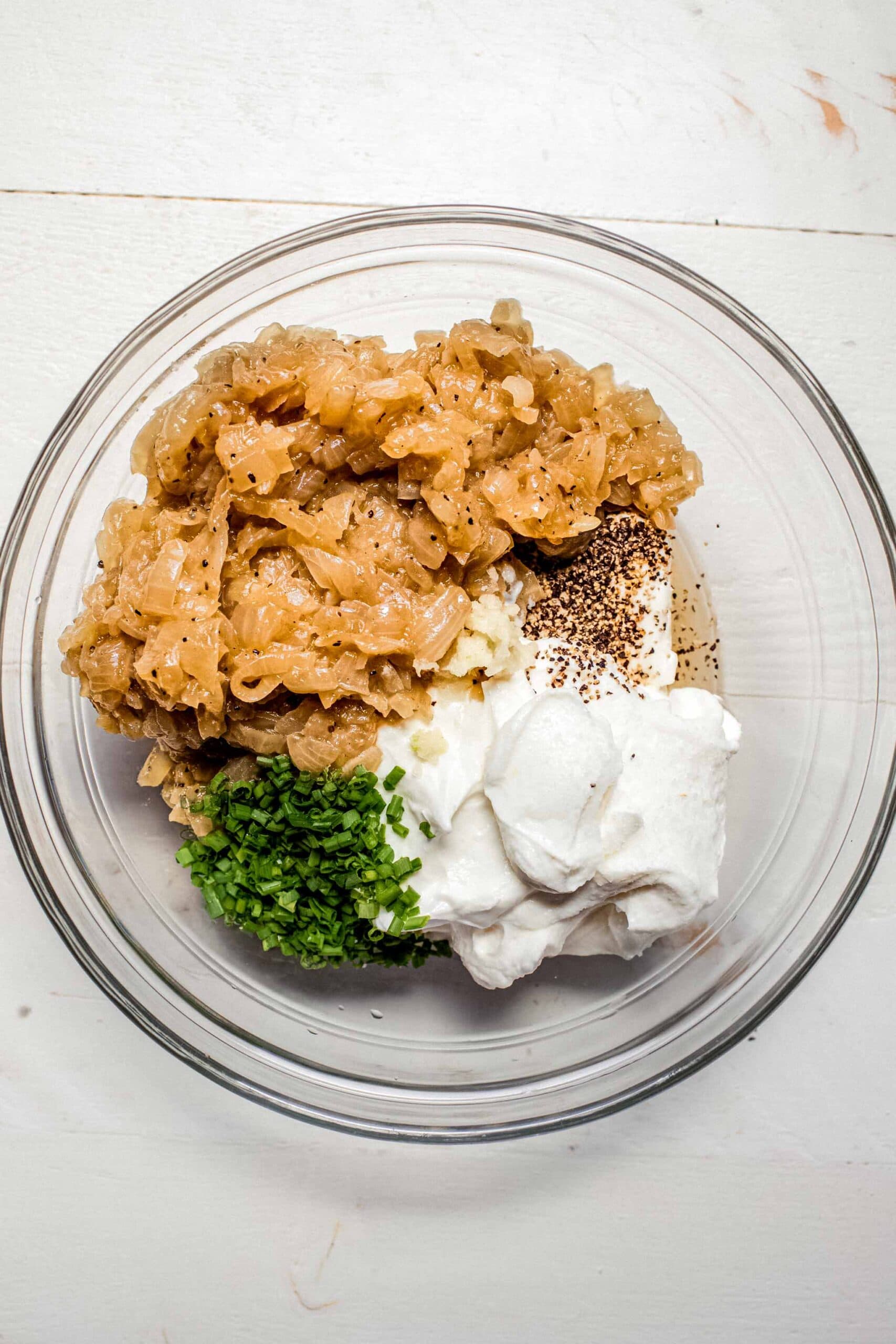 Caramelized Onion Greek Yogurt Dip