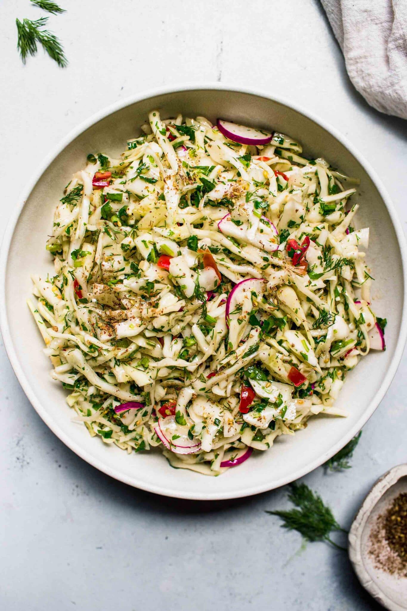 Easy Lebanese Cabbage Salad (Salatet Malfouf)