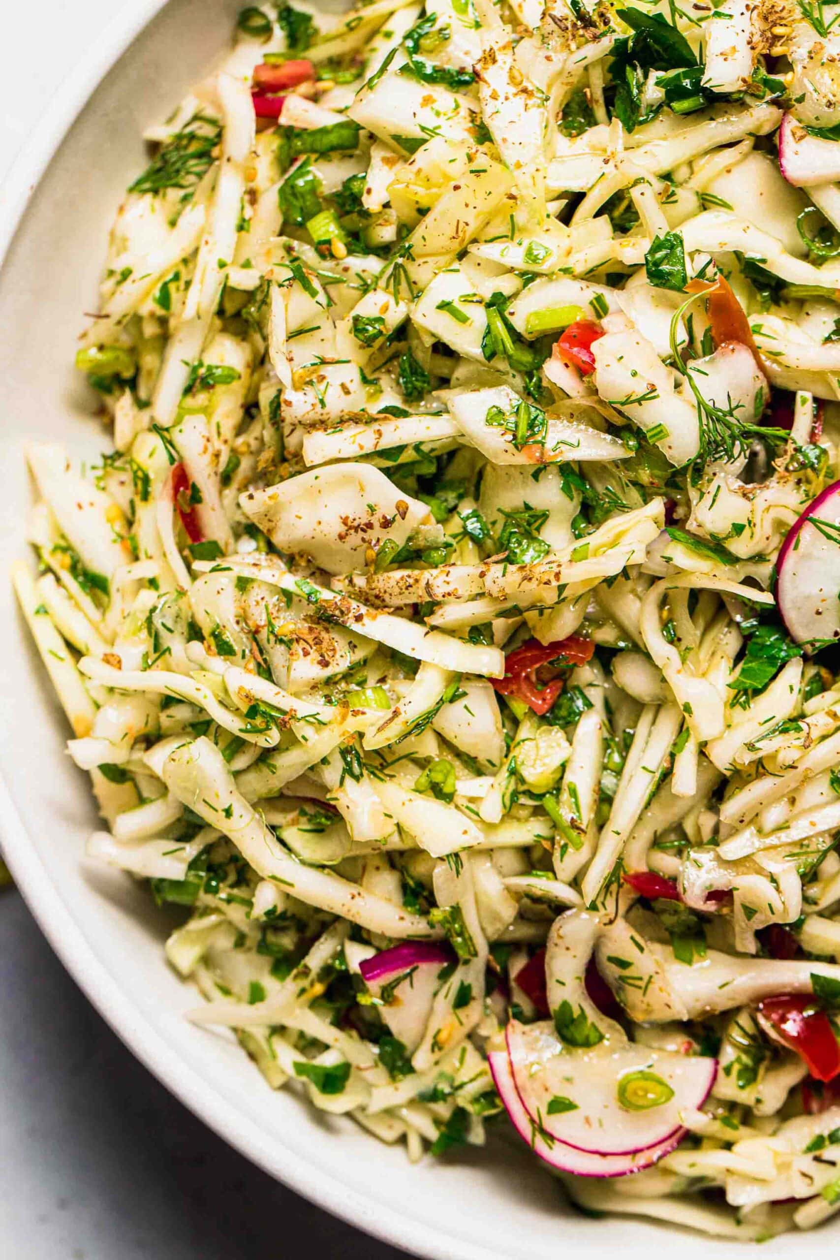 Easy Lebanese Cabbage Salad (Salatet Malfouf)