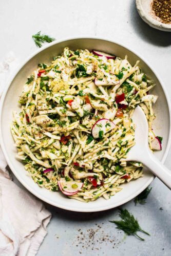 Easy Lebanese Cabbage Salad (Salatet Malfouf)