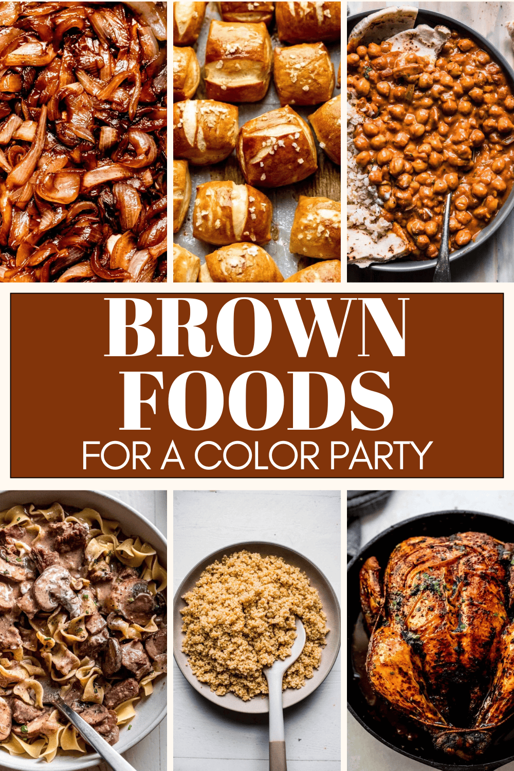 35+ Brown Foods for a Color Party (Sweet & Savory) - Platings + Pairings
