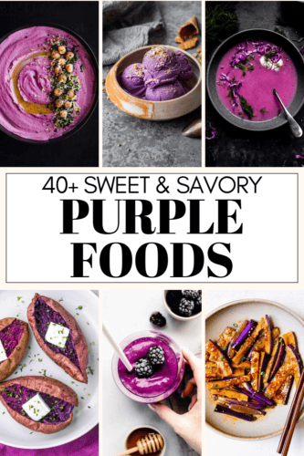 40+ Purple Foods for a Color Party - Platings + Pairings