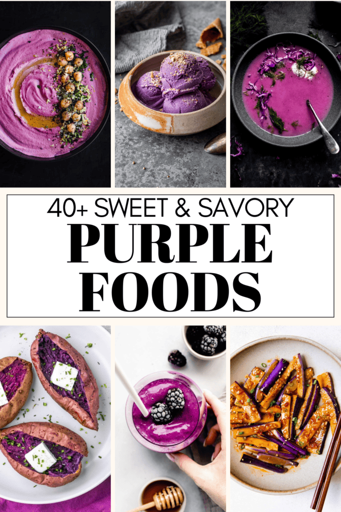 40+ Purple Foods for a Color Party - Platings + Pairings