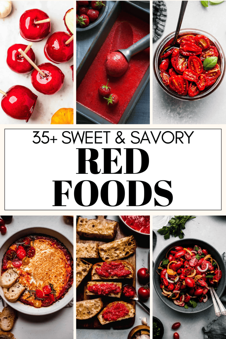 35+ Red Foods for a Color Party - Platings + Pairings