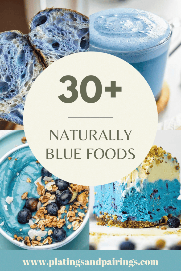 15+ Yummy Naturally Blue Foods (Sweet + Savory) - Platings + Pairings