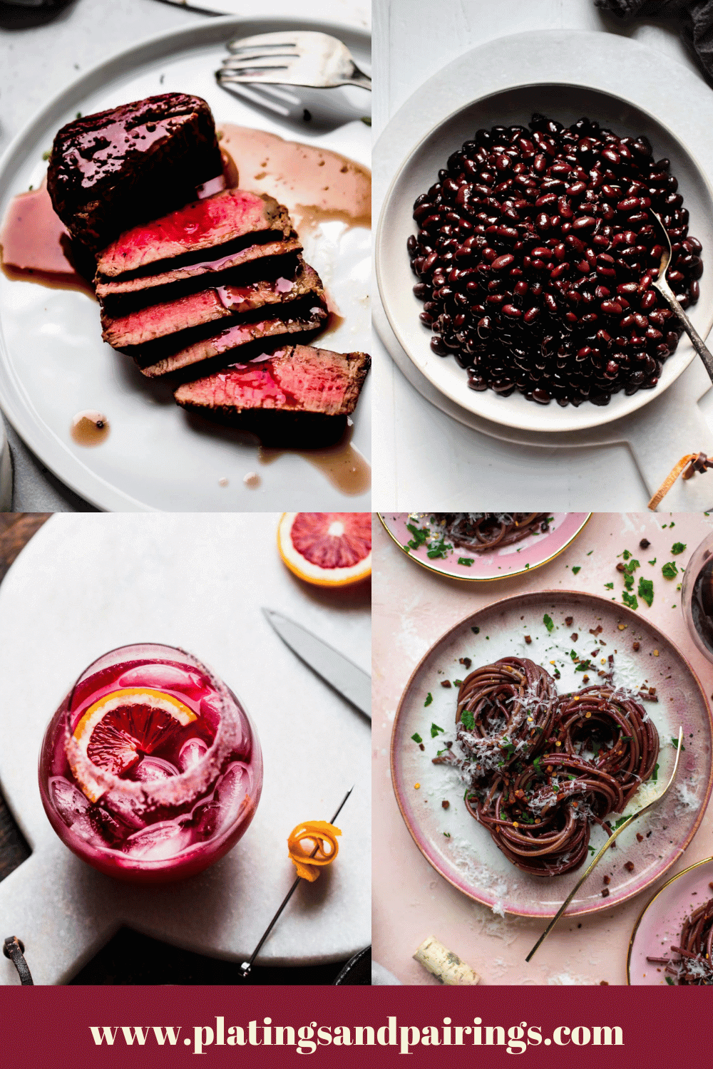 15+ Maroon Foods for a Color Party (With Recipes) - Platings + Pairings