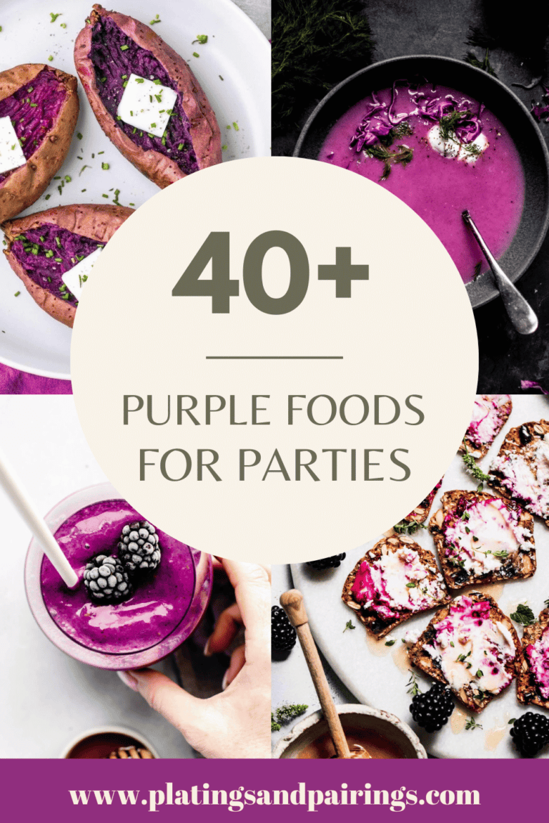 40+ Naturally Purple Foods (Sweet + Savory) - Platings + Pairings