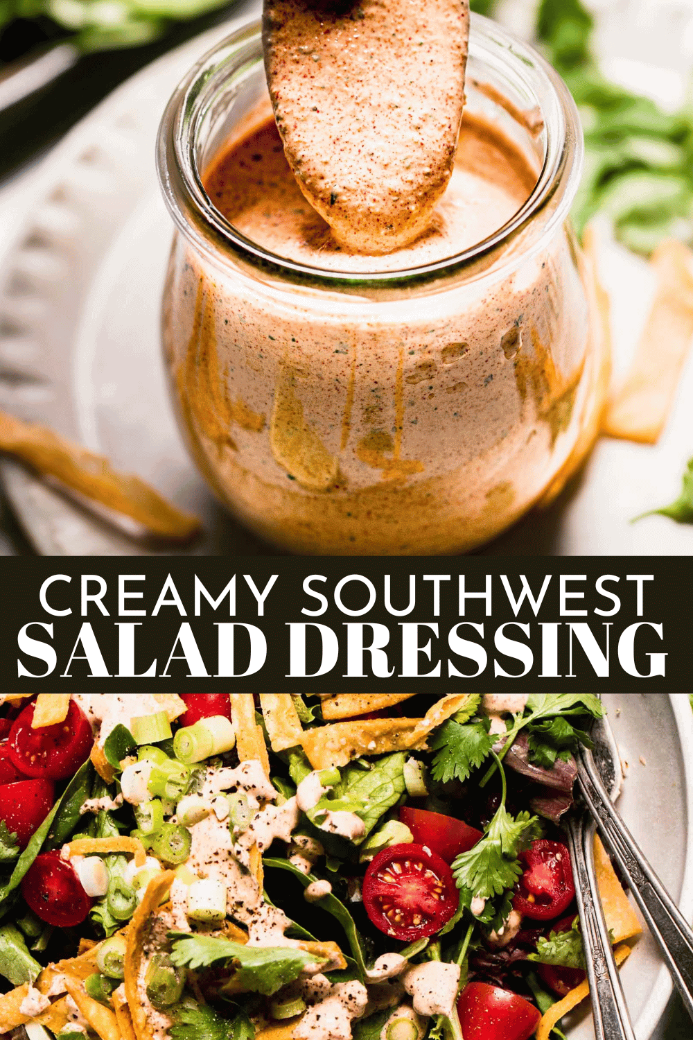 Creamy Southwest Salad Dressing (5-Minute Recipe) - Platings + Pairings