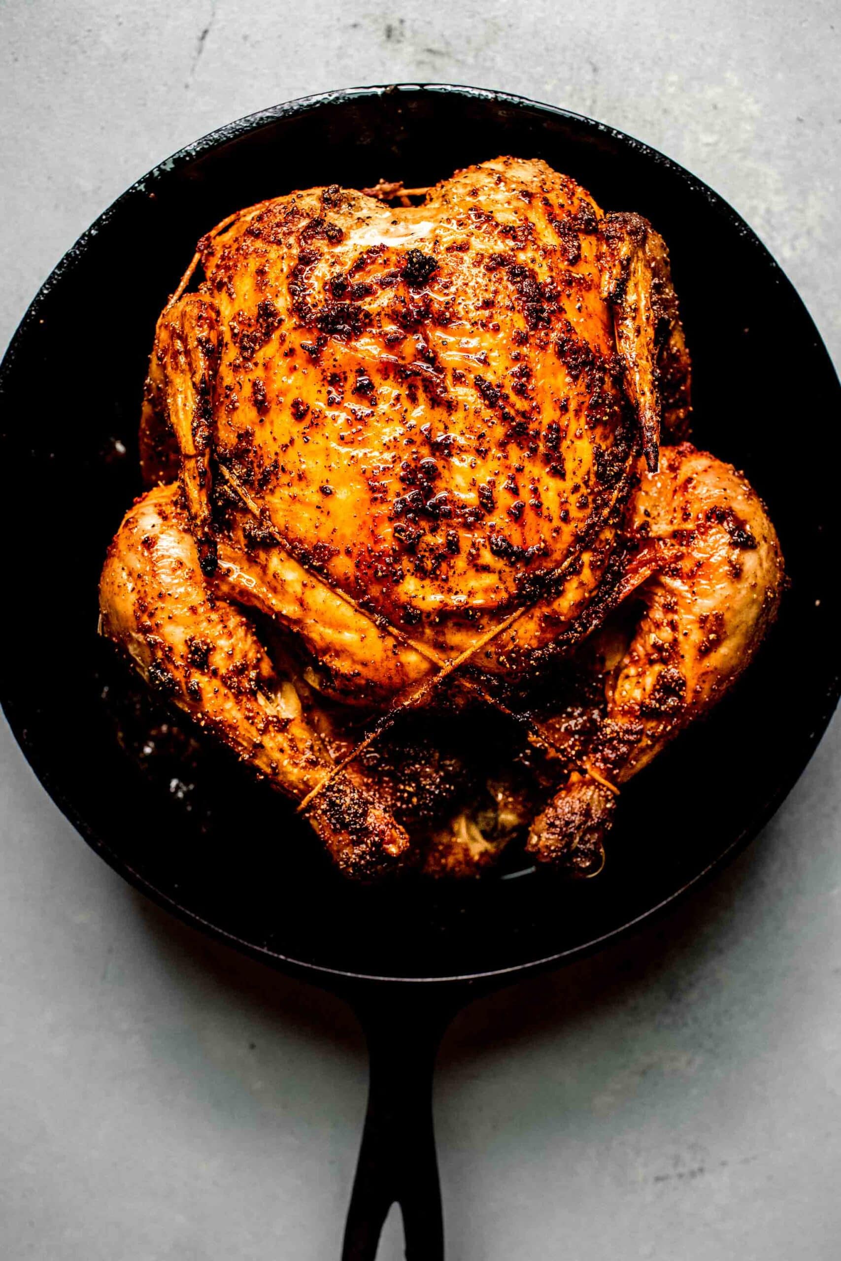 Easy Roasted Chicken (Juicy + Crispy Skin!)