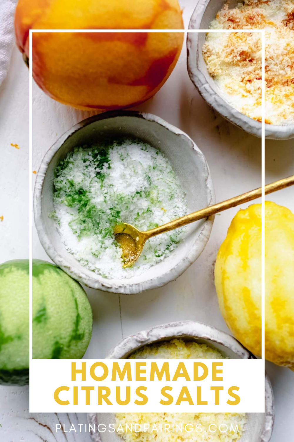 How to Make Citrus Salt (Easy DIY Food Gift Idea) - Platings + Pairings