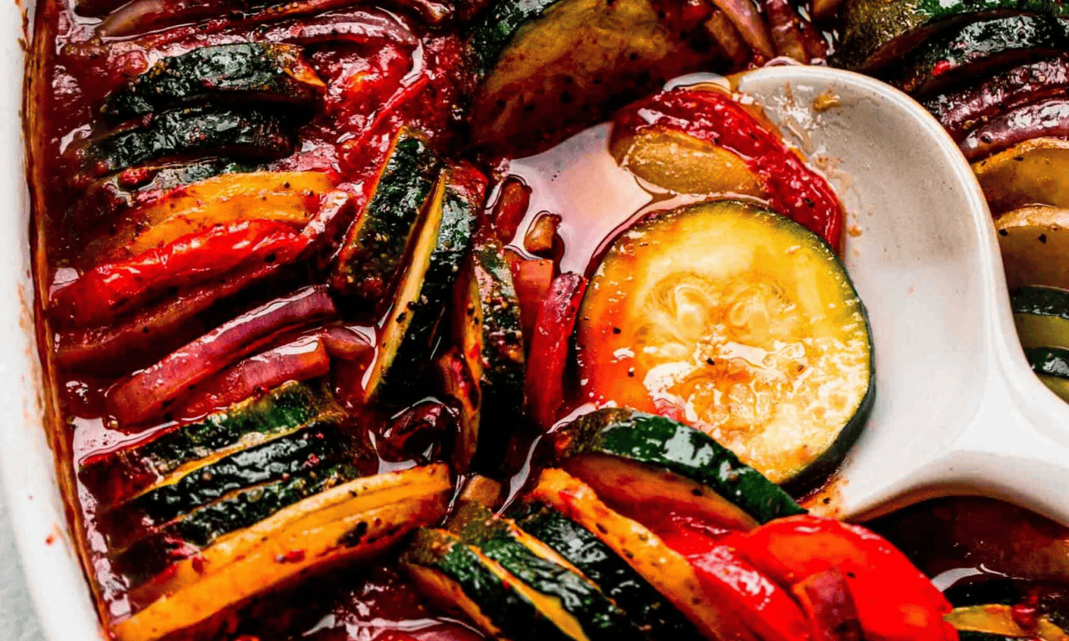 Traditional Briam Recipe (Greek Roasted Vegetables Side Dish)