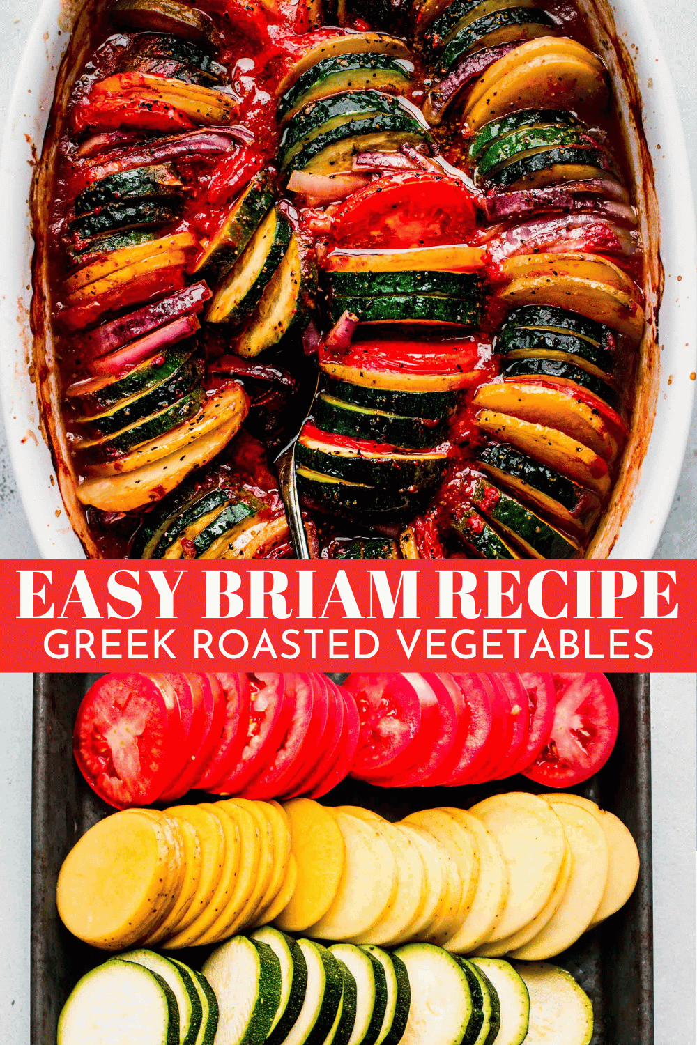Briam (Traditional Greek Roasted Vegetables)Briam - Platings + Pairings