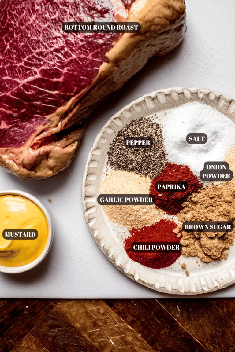 Smoked Bottom Round Roast Recipe (Dry Rubbed) - Platings + Pairings