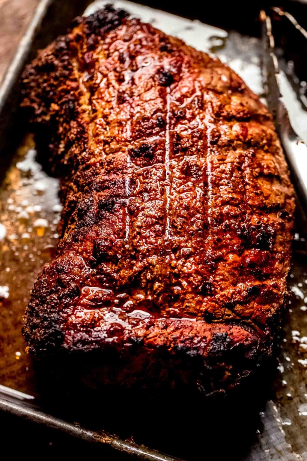 Smoked Bottom Round Roast Recipe (Dry Rubbed) - Platings + Pairings
